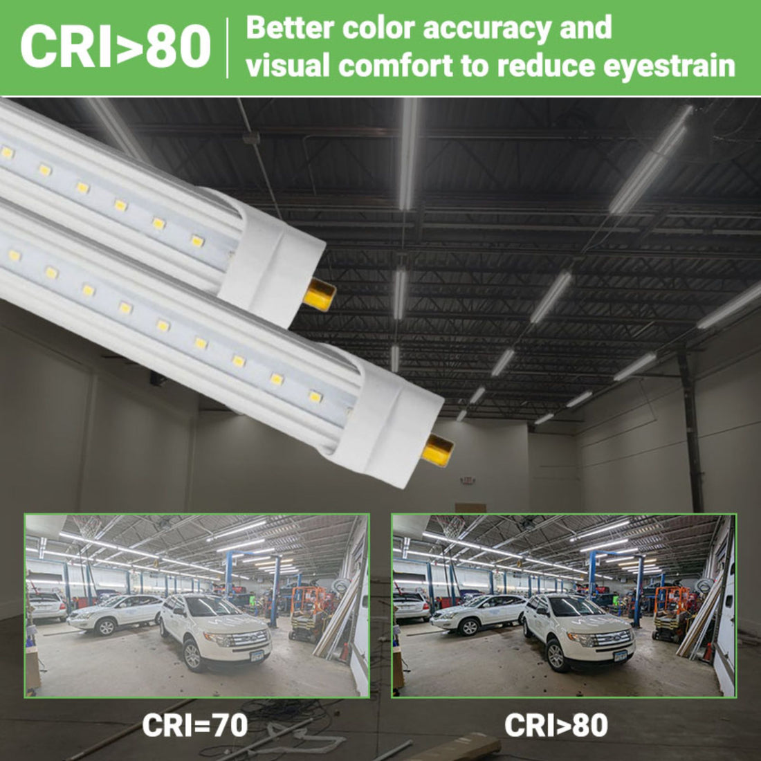 8ft 40W LED Linear Tube | 4800 Lumens Fa8 Socket LED Linear Tube In USA