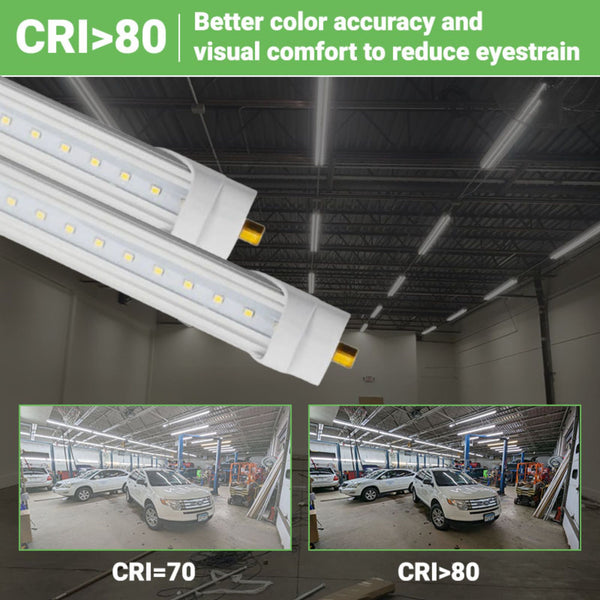 8ft 40W LED Linear Tube | 4800 Lumens Fa8 Socket LED Linear Tube In USA