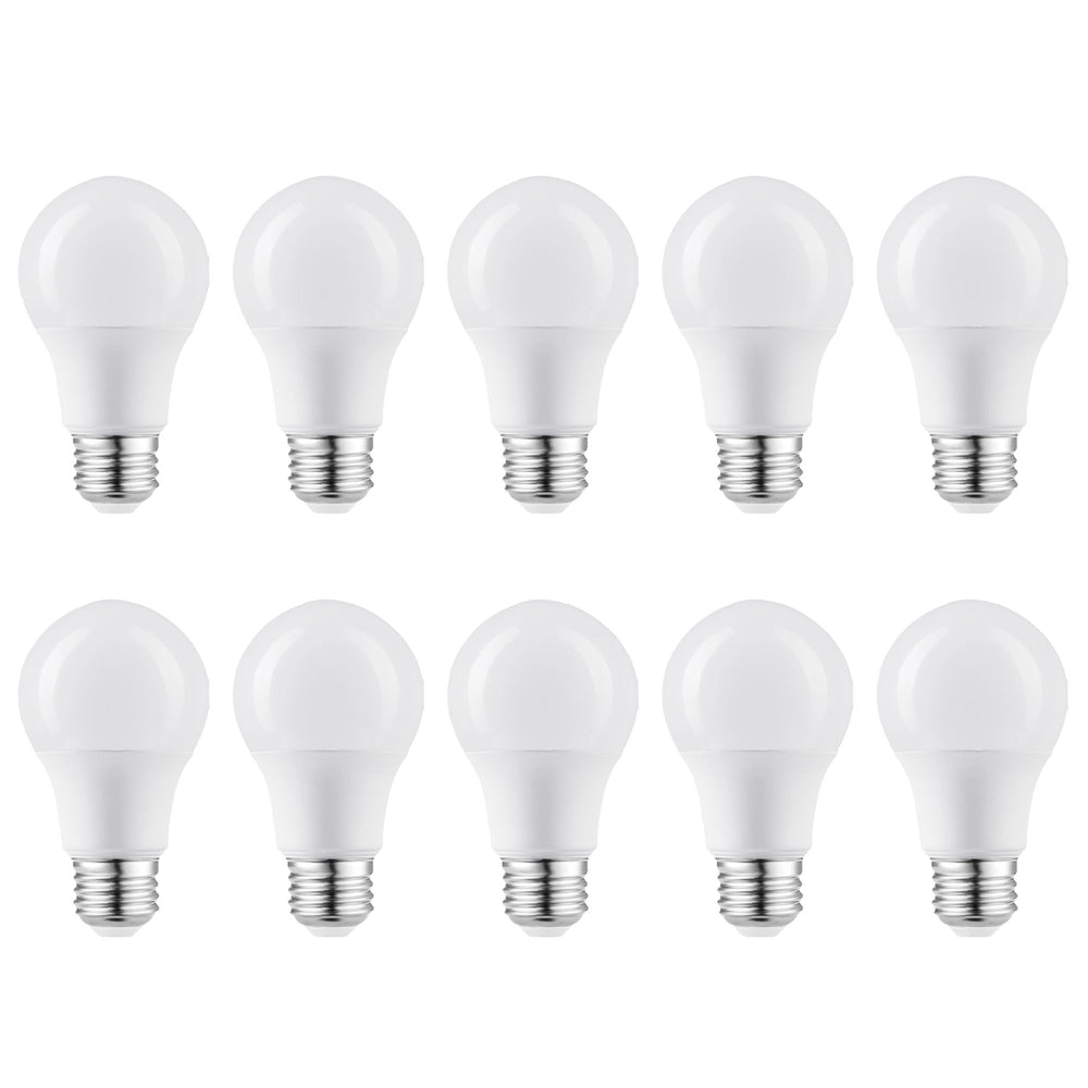 LED A19 Light Bulb - 9W - 800lm - 10 or 96 Pack - Dimmable - 60 Watt E